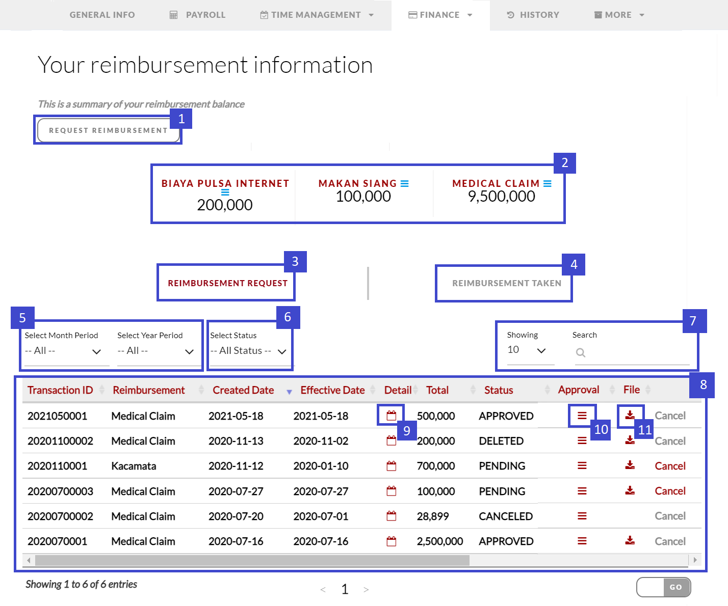 How to Manage Employee Reimbursement (Employee Finance Info) – Mekari Talenta