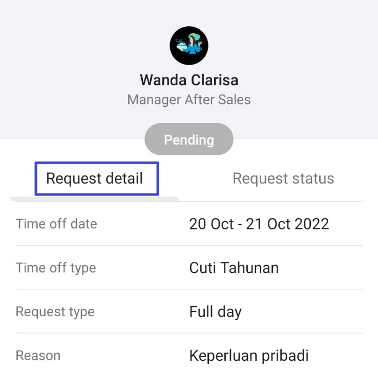 Bagaimana Cara Melihat History Time Off Pada Talenta Mobile Ess Mekari Talenta