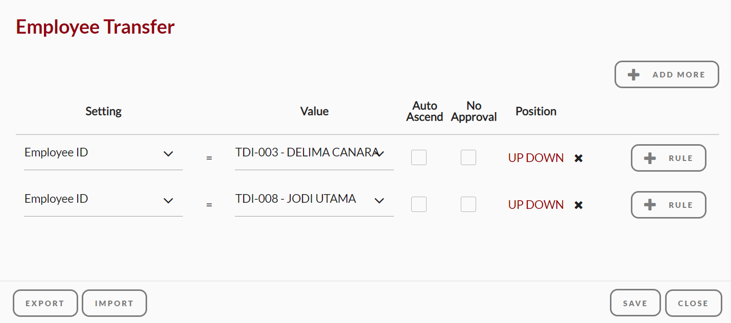 How to Set Approval on Employee Transfer – Mekari Talenta