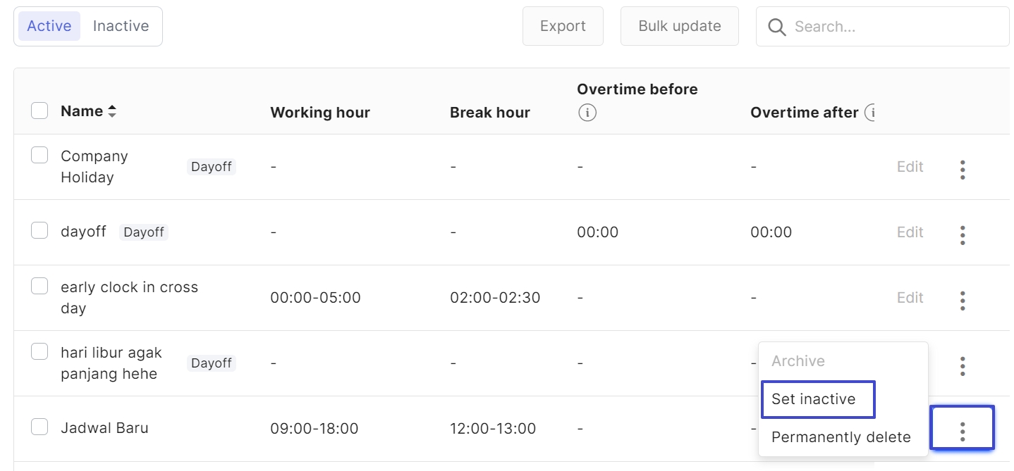 How to Add and Make Shifts on the Settings Menu – Mekari Talenta