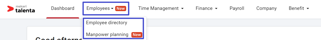 Employee Menu Overview – Mekari Talenta