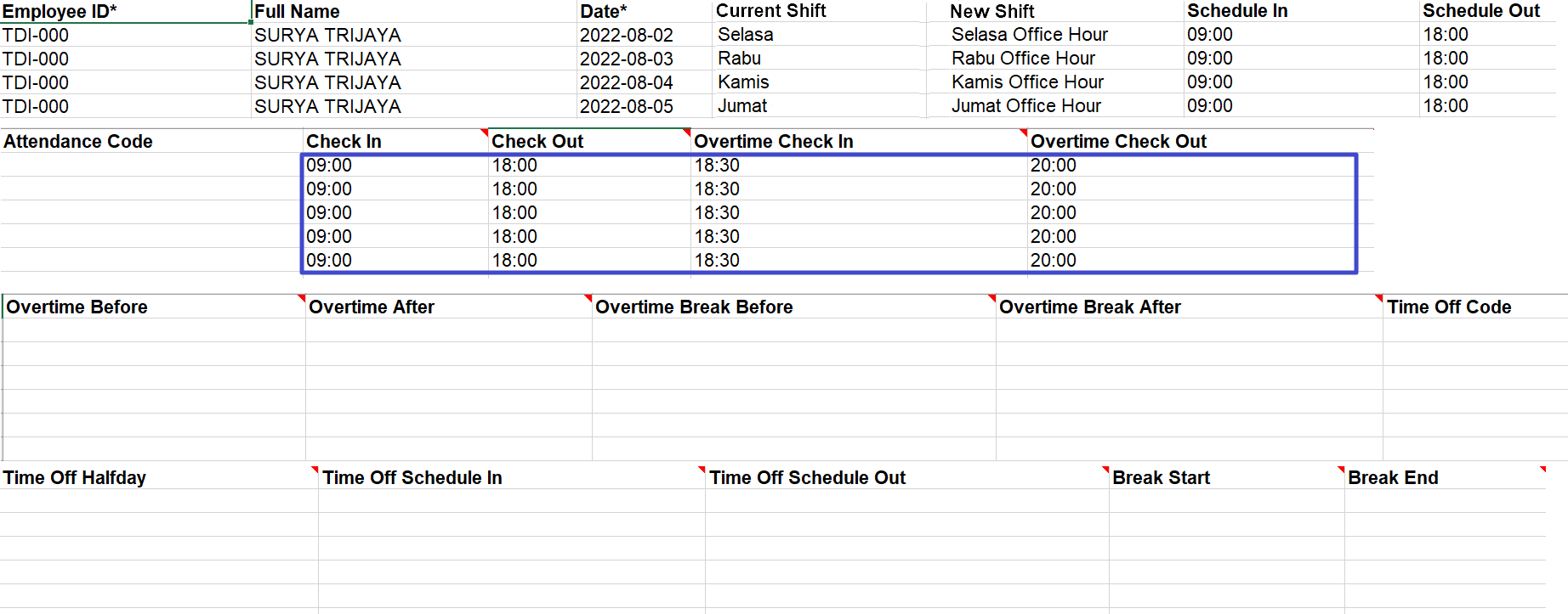 Bagaimana Cara Import Shift dan Attendance Karyawan – Mekari Talenta
