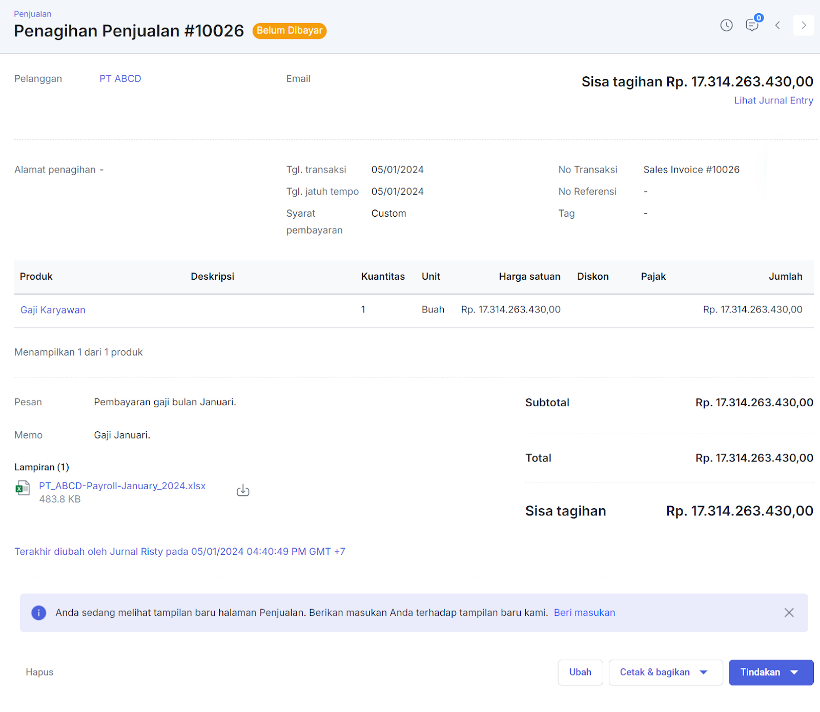 How to Integrate Talenta with Jurnal Invoice – Mekari Talenta