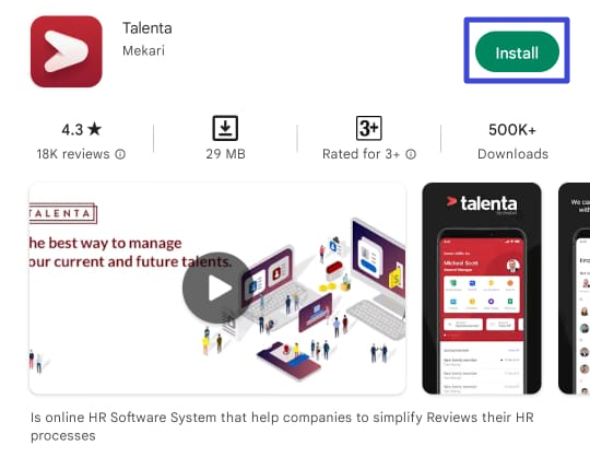 Bagaimana Cara Install Talenta Mobile – Mekari Talenta