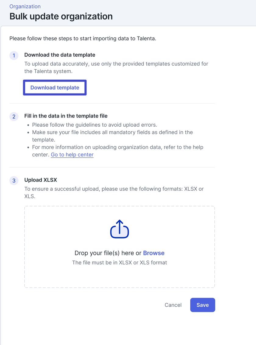 Bagaimana Cara Melakukan Bulk Update pada Organization – Mekari Talenta