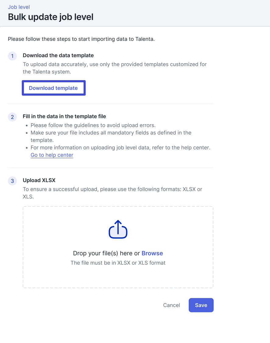 How to Do Bulk Update on Job Level – Mekari Talenta