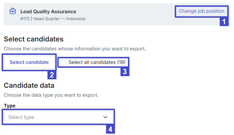 How to Bulk Export Candidate – Mekari Talenta